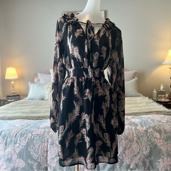 Emmelee for F.C. | Dresses | Y2k Emmelee Black Blush Floral Long Puff ...